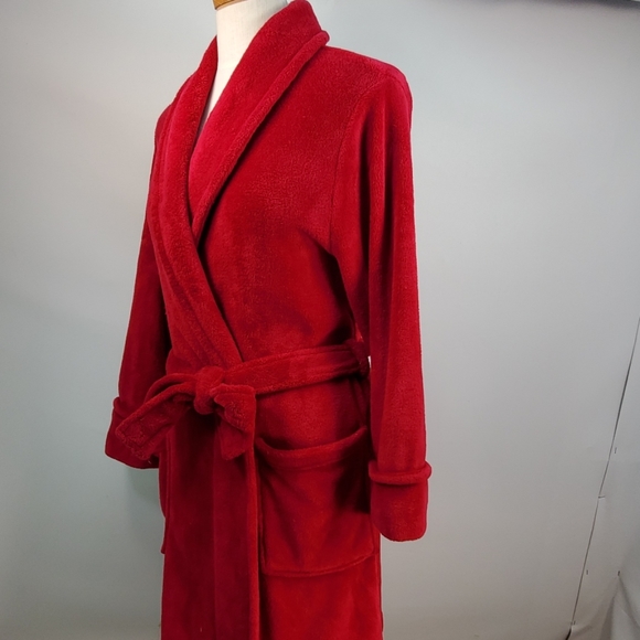 Charter Club | Intimates & Sleepwear | Charter Club Red Fleece Robe ...